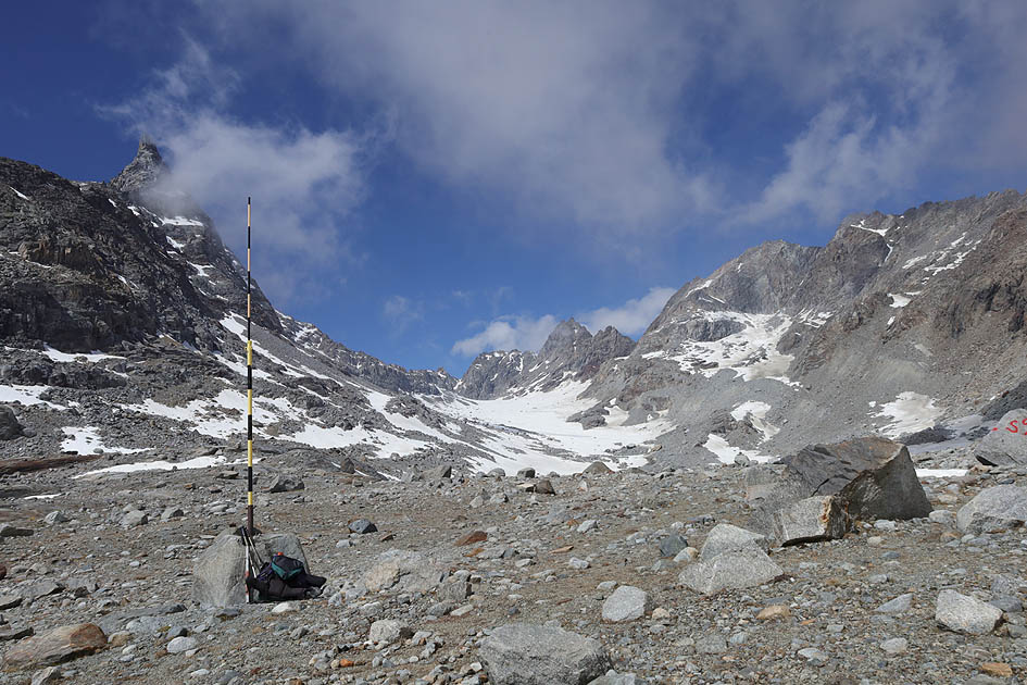 Lo Scarpone - Il monitoraggio di inizio estate sul Ghiacciaio del Ciardoney