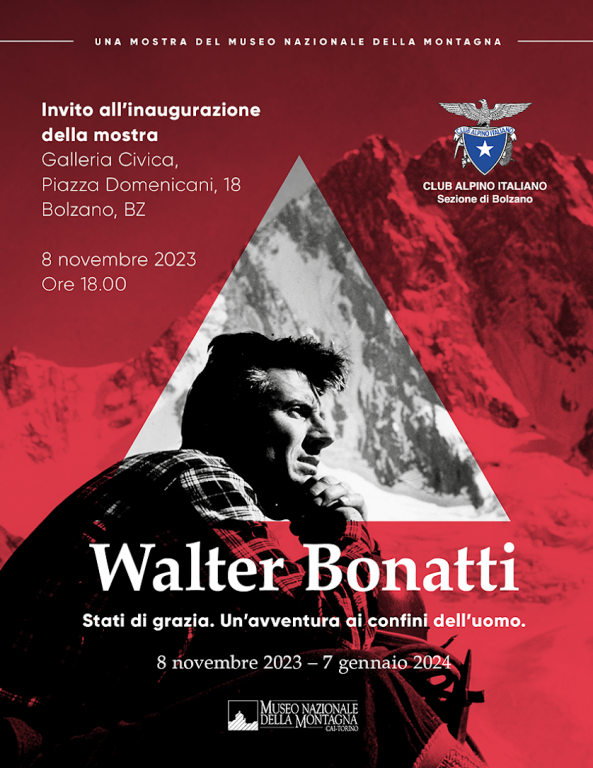 Lo Scarpone - Bonatti, la mostra “Stati di grazia” inaugura a Bolzano